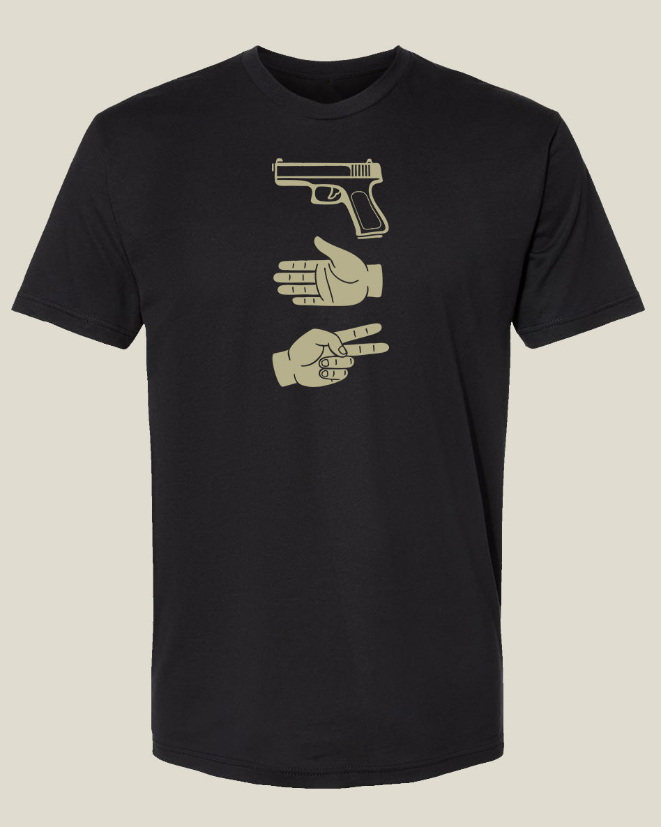 Glock, Paper, Scissors T-Shirt – NIGHT OPS NATION